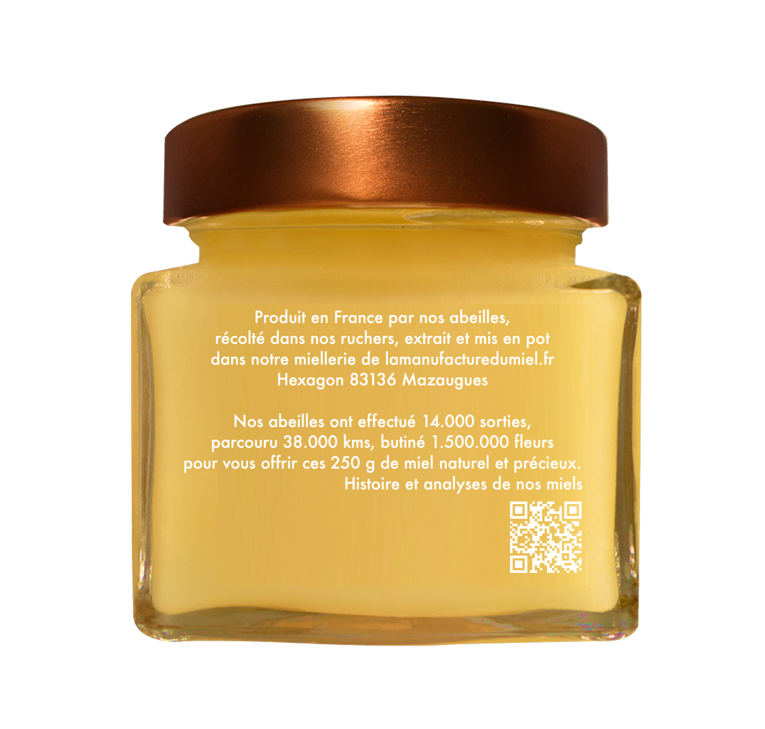 Miel d'exception de cru de Bourgogne, produit par nos abeilles, récolté ...